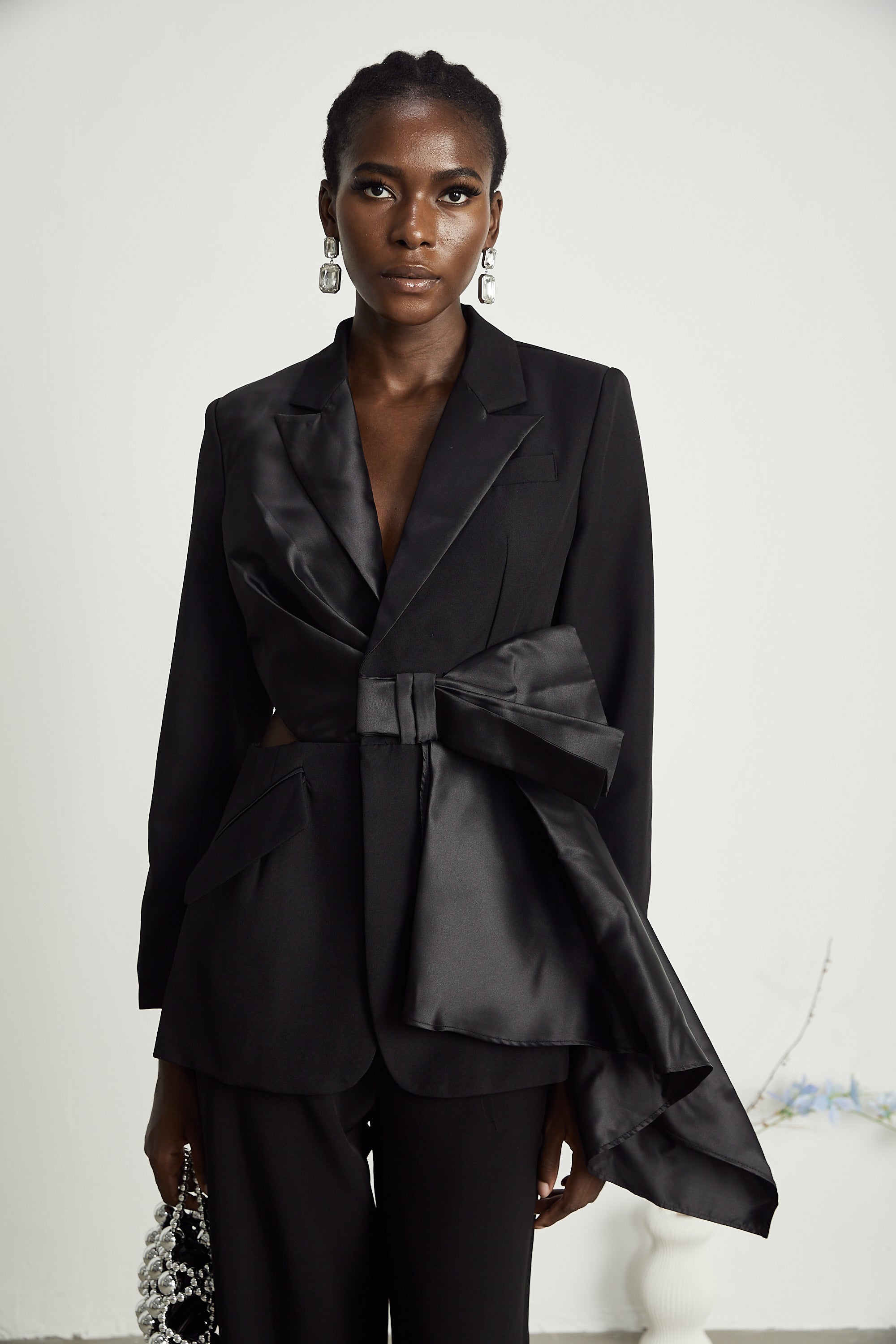 Kapuçin papyon blazer ceket – Feminique